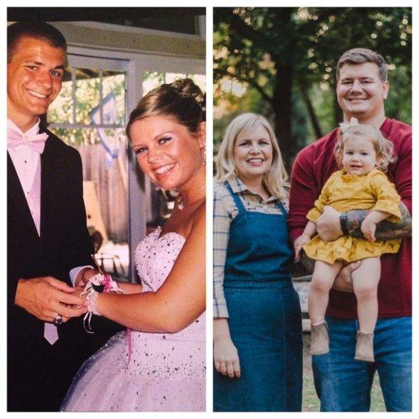 Couples Compare Their Current Photos To Their High School Photos (22 ...