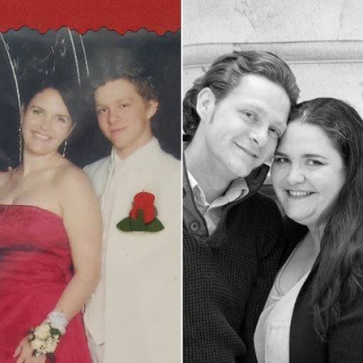 Couples Compare Their Current Photos To Their High School Photos (22 ...