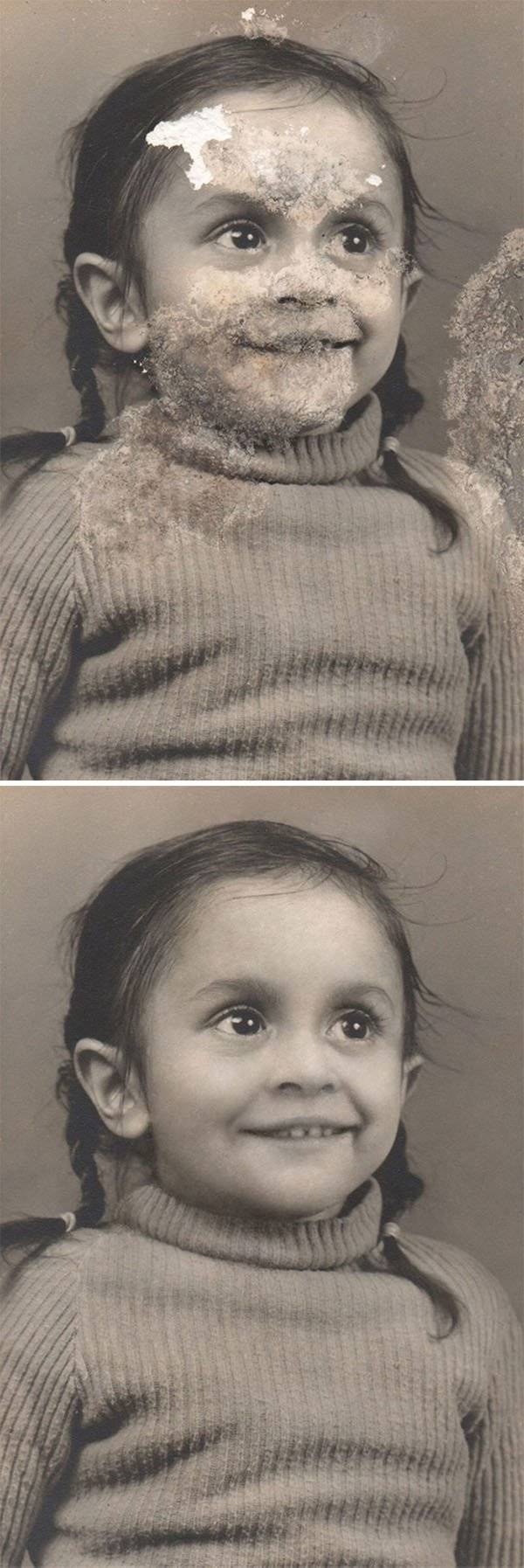 Woman Restores Almost Destroyed Old Photos And Explains How She Does It ...