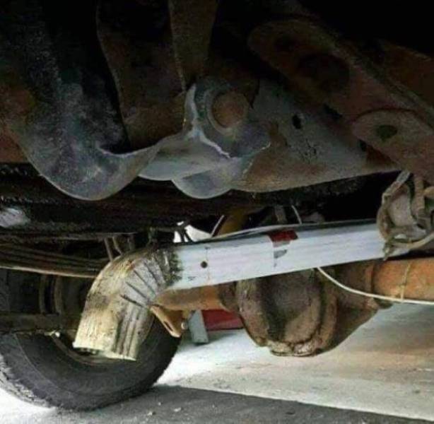Redneck Fixes Look Weird, But At Least They Do The Job (29 pics + 1 gif ...