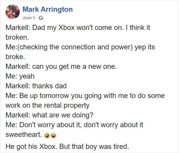 Son Asks Dad For A New Xbox, Dad Teaches Him A Life Lesson (14 pics ...