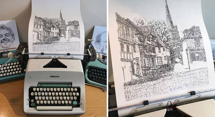 These Amazing Drawings Are Made With A Typewriter! (30 PICS) - Izismile.com