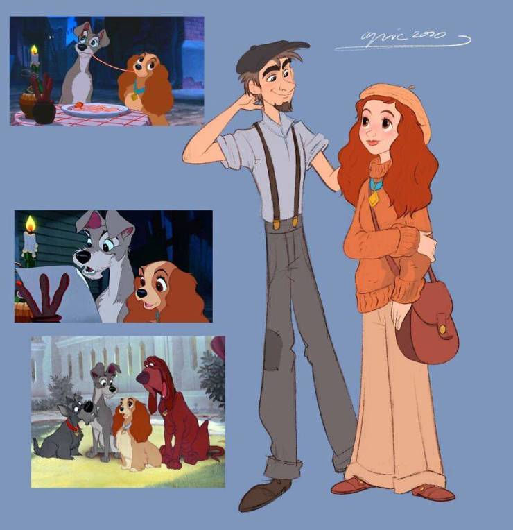 Disney Animal Characters Get Turned Into Humans And Humans Into Animals ...