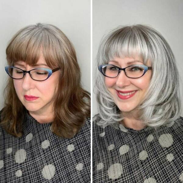 Stunning Transformations: Before And After Going Gray Naturally (30 ...