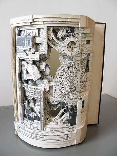 “Book autopsies” - 3 dimensional book art by Brian Dettmer (10 pics ...