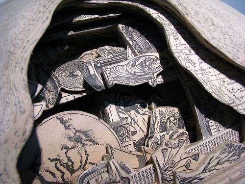 “Book autopsies” - 3 dimensional book art by Brian Dettmer (10 pics ...