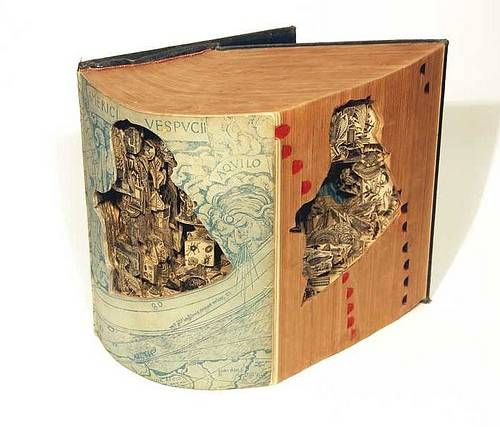 “Book autopsies” - 3 dimensional book art by Brian Dettmer (10 pics ...
