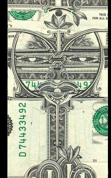 Creative collages of one-dollar bills from Mark Wagner (31 pics ...