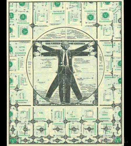 Creative collages of one-dollar bills from Mark Wagner (31 pics ...