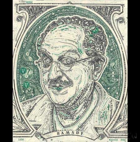 Creative collages of one-dollar bills from Mark Wagner (31 pics ...