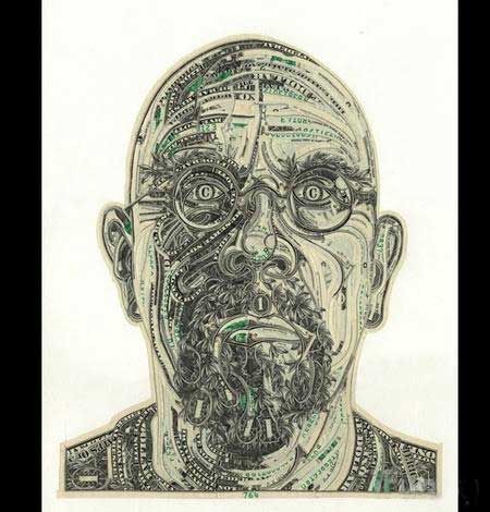 Creative collages of one-dollar bills from Mark Wagner (31 pics ...