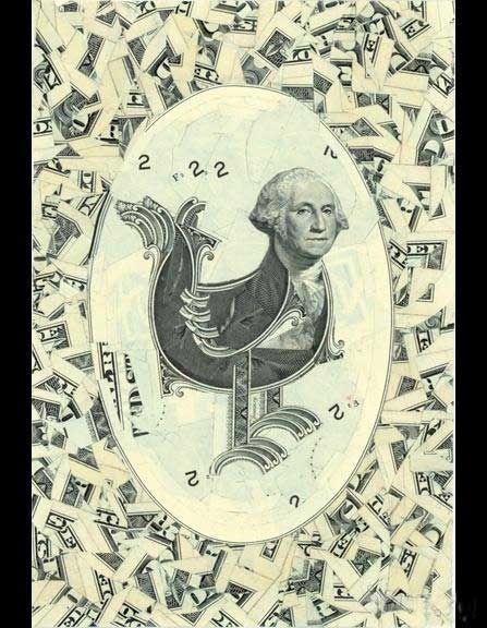 Creative collages of one-dollar bills from Mark Wagner (31 pics ...
