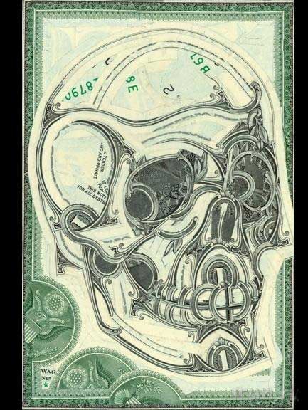 Creative collages of one-dollar bills from Mark Wagner (31 pics ...