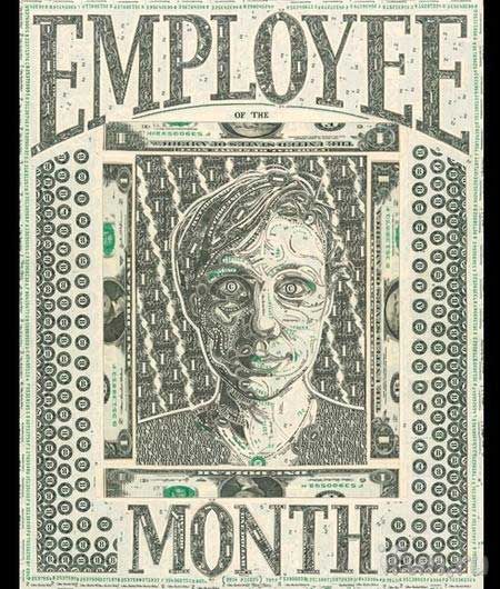 Creative collages of one-dollar bills from Mark Wagner (31 pics ...