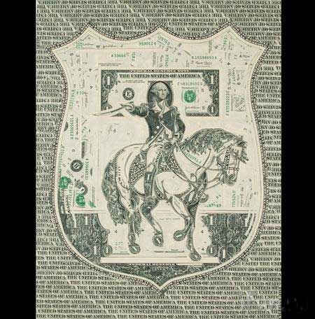 Creative collages of one-dollar bills from Mark Wagner (31 pics ...