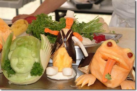 Sculptured fruits and vegetables. Good work! (17 pics) - Izismile.com
