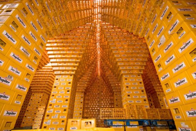 Impressive empty beer boxes construction (20 pics) - Izismile.com