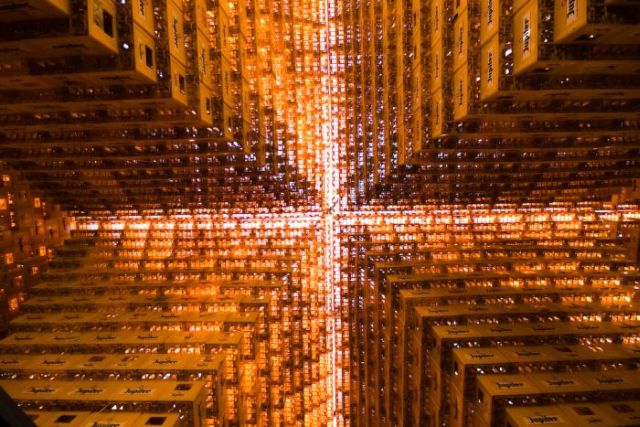 Impressive empty beer boxes construction (20 pics) - Izismile.com