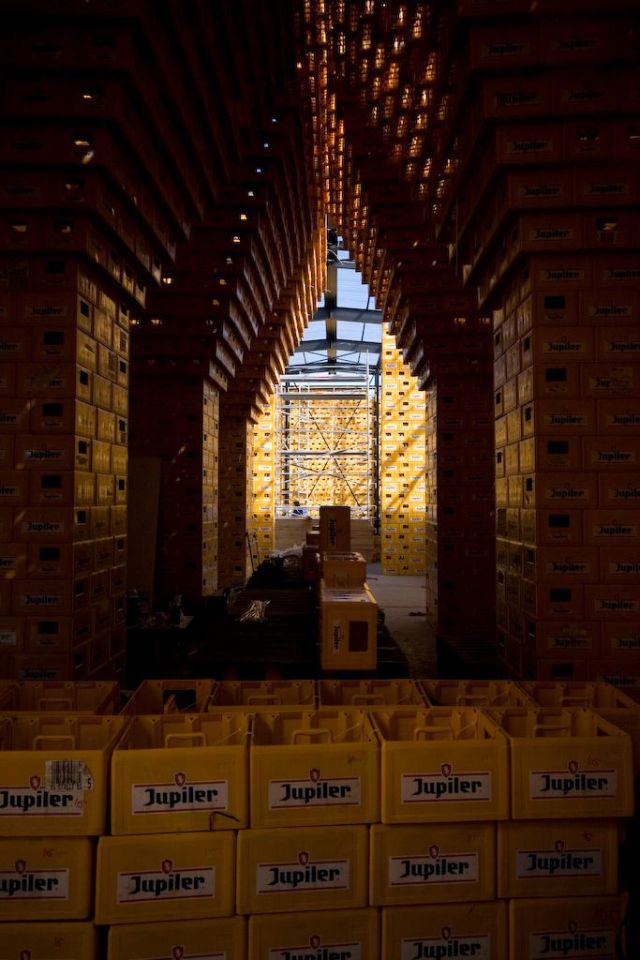 Impressive empty beer boxes construction (20 pics) - Izismile.com