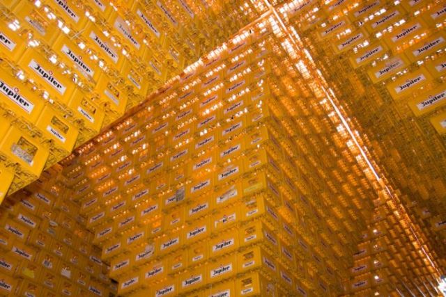 Impressive empty beer boxes construction (20 pics) - Izismile.com