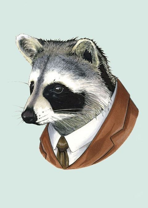 Animal drawn portraits in clothing (18 pics) - Izismile.com