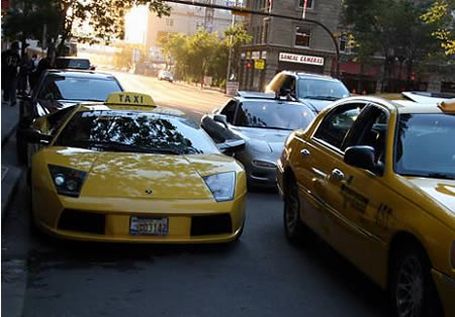 Interesting taxi cabs. Personally, I have never seen something like ...