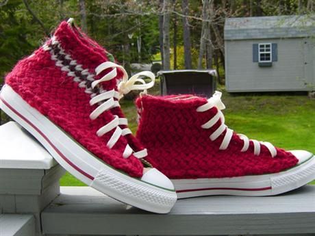 Hand-knitted shoes (7 pics) - Izismile.com
