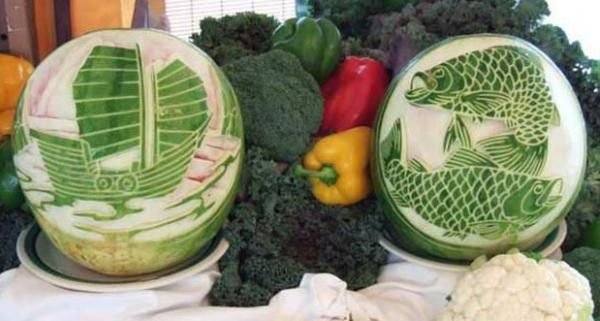 Fruit and vegetables carvings (21 pics) - Izismile.com