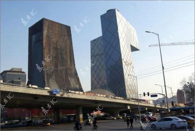 Beijing CCTV Headquarters. One Year Later After the Fire (16 pics ...